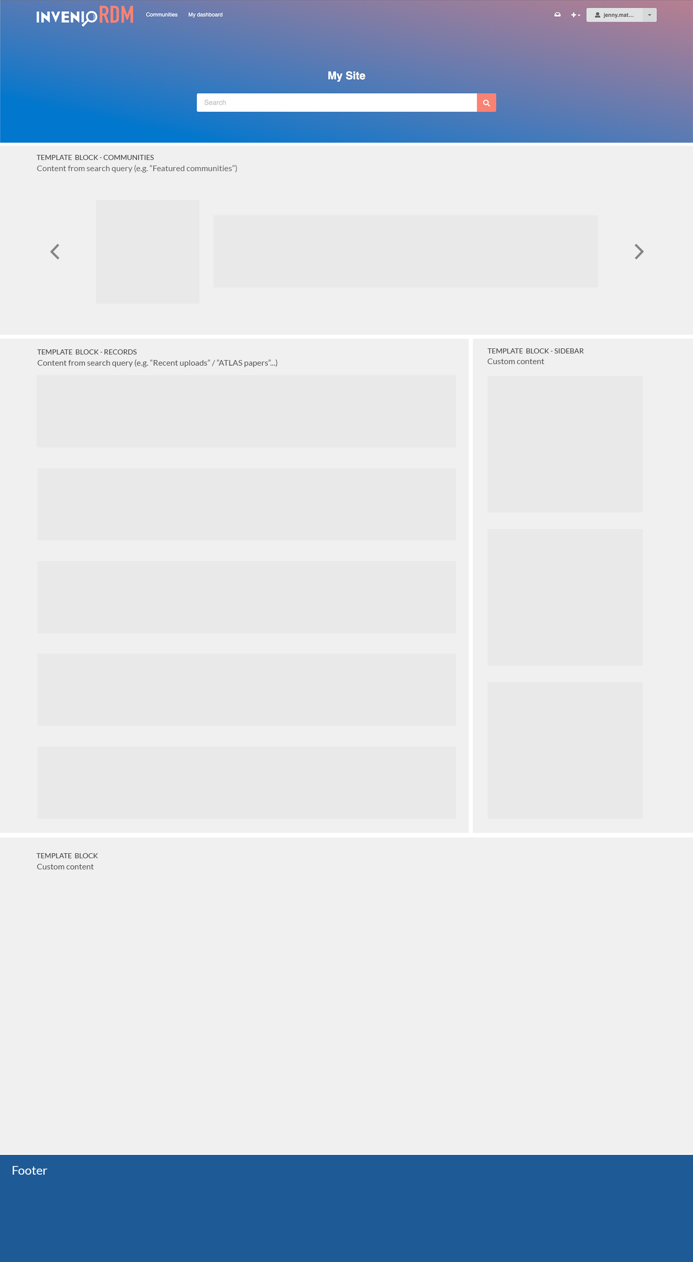 frontpage: add search boxes in main page · Issue #1932 · inveniosoftware/invenio-app-rdm · GitHub