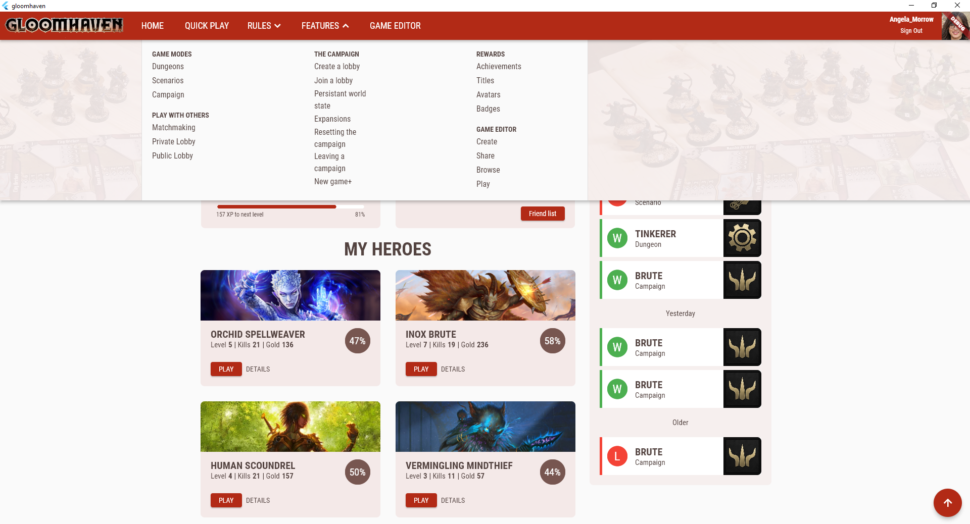 GitHub - Cairhiin/gloomhaven: Gloomhaven UI Flutter project