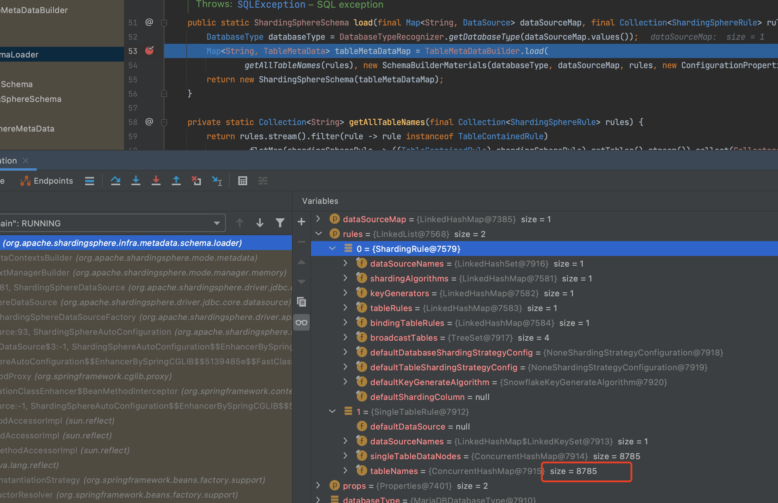 Shadingjdbc datasource initialization is too slowly · Issue #16753 · apache/shardingsphere · GitHub