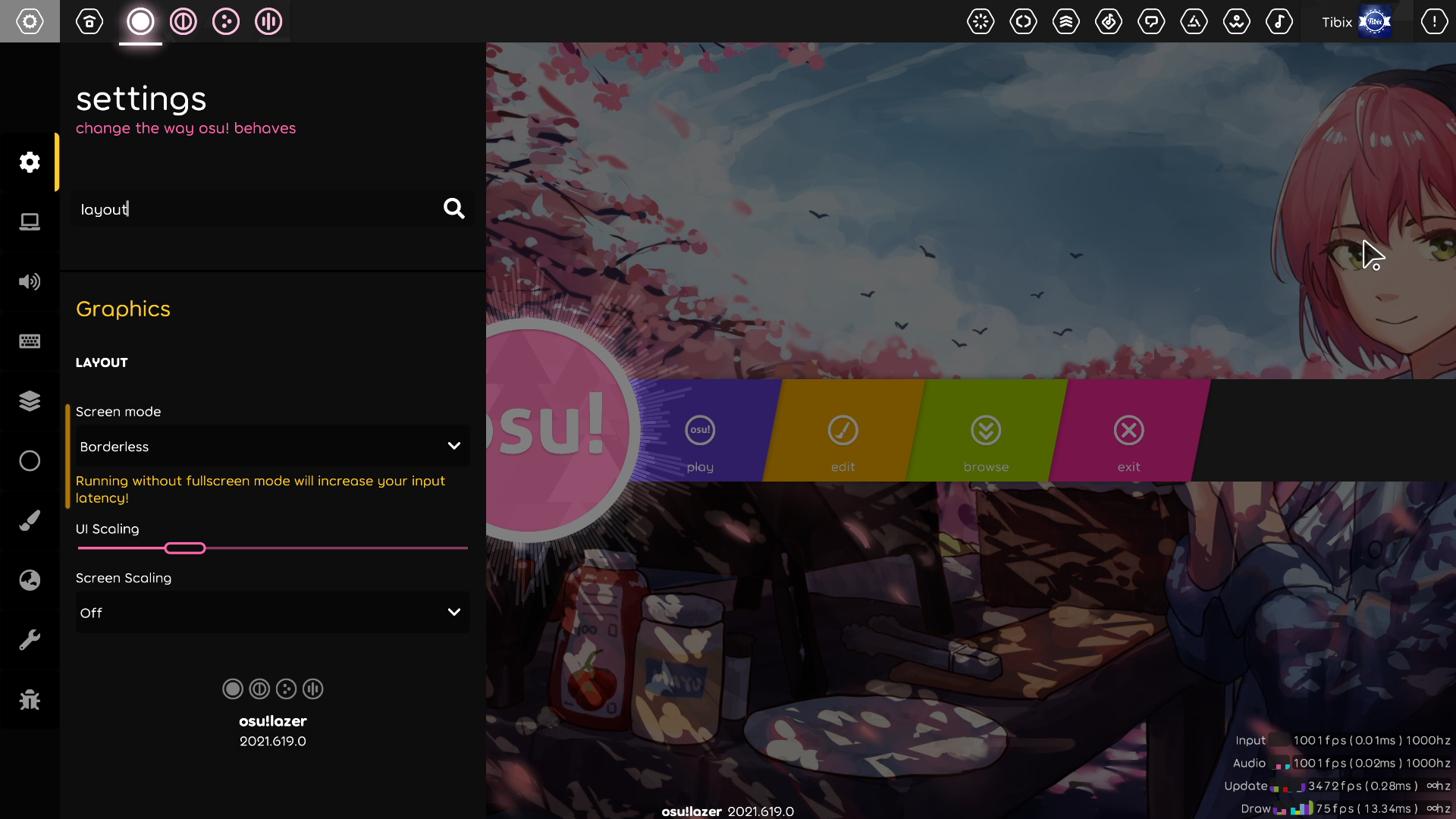 osu!lazer locks FPS to refresh rate on Fullscreen / Borderless on Linux ...