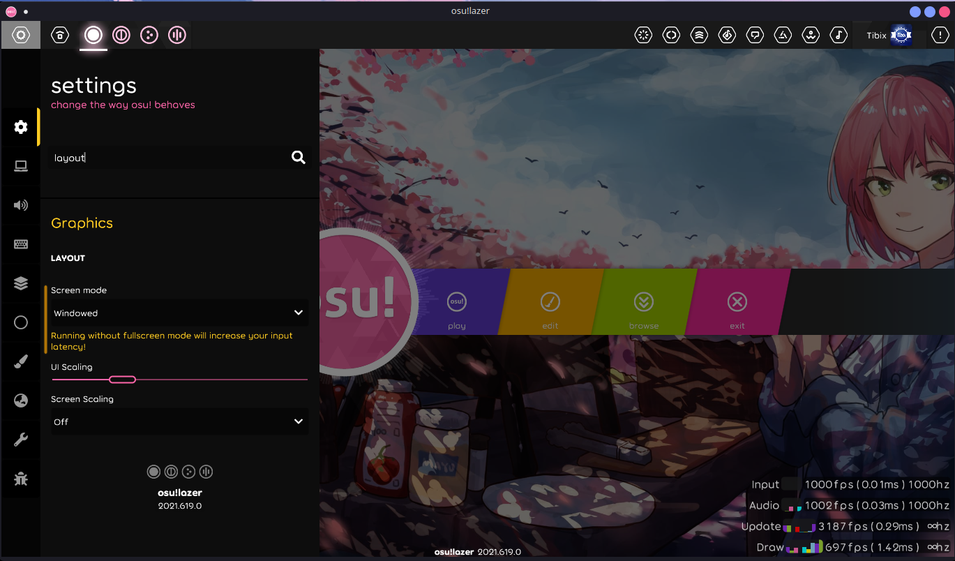 osu!lazer locks FPS to refresh rate on Fullscreen / Borderless on Linux ...