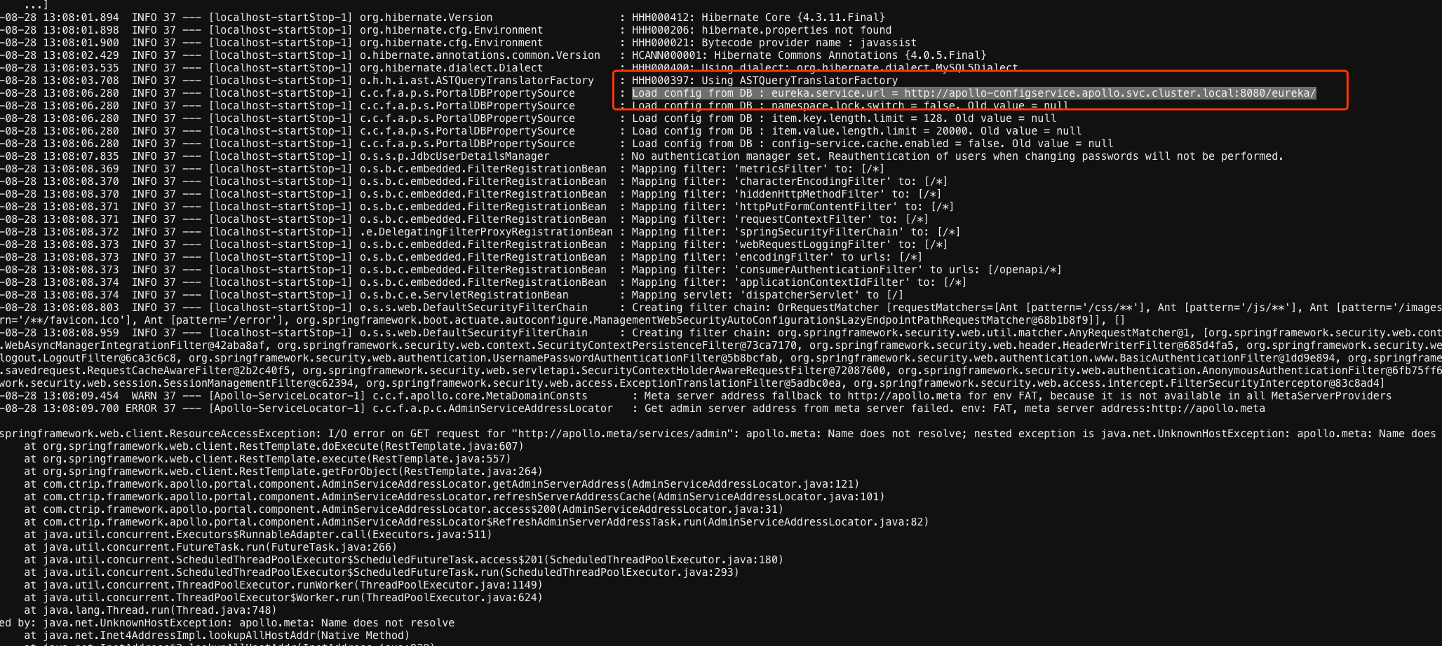 portal启动的时候为什么会去读ApolloConfigDB的ServerConfig表的配置呢？ · Issue #1409 · apolloconfig/apollo · GitHub