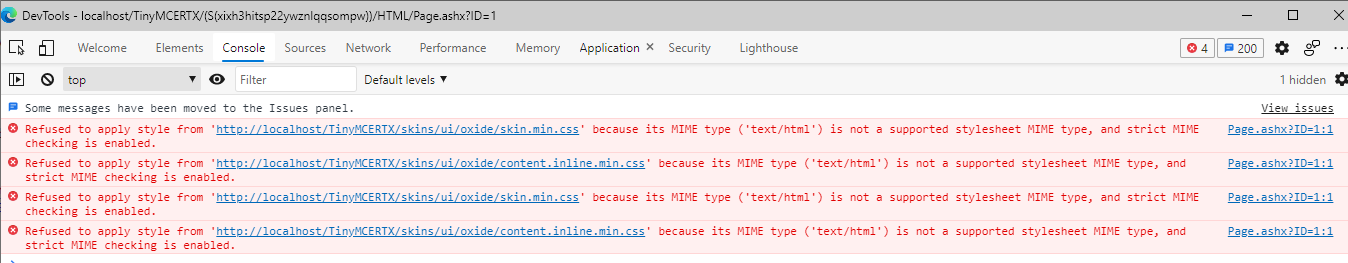 While Run The Tinymce In Browser In Console Its Shown Error · Issue 6642 · Tinymcetinymce · Github