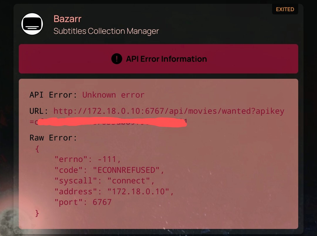 Hide Confidential Info from 'API Error Information' · gethomepage homepage · Discussion #896 ...