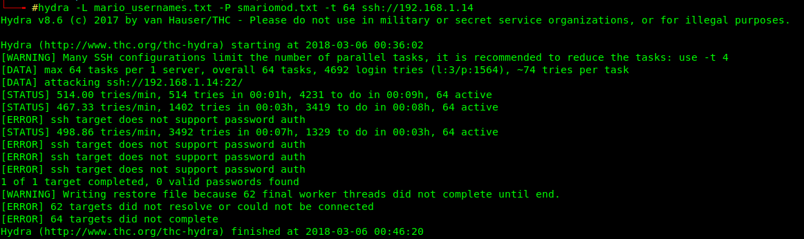 Hydra unstable results on ssh dictionary attack · Issue #311 · vanhauser-thc/thc-hydra · GitHub