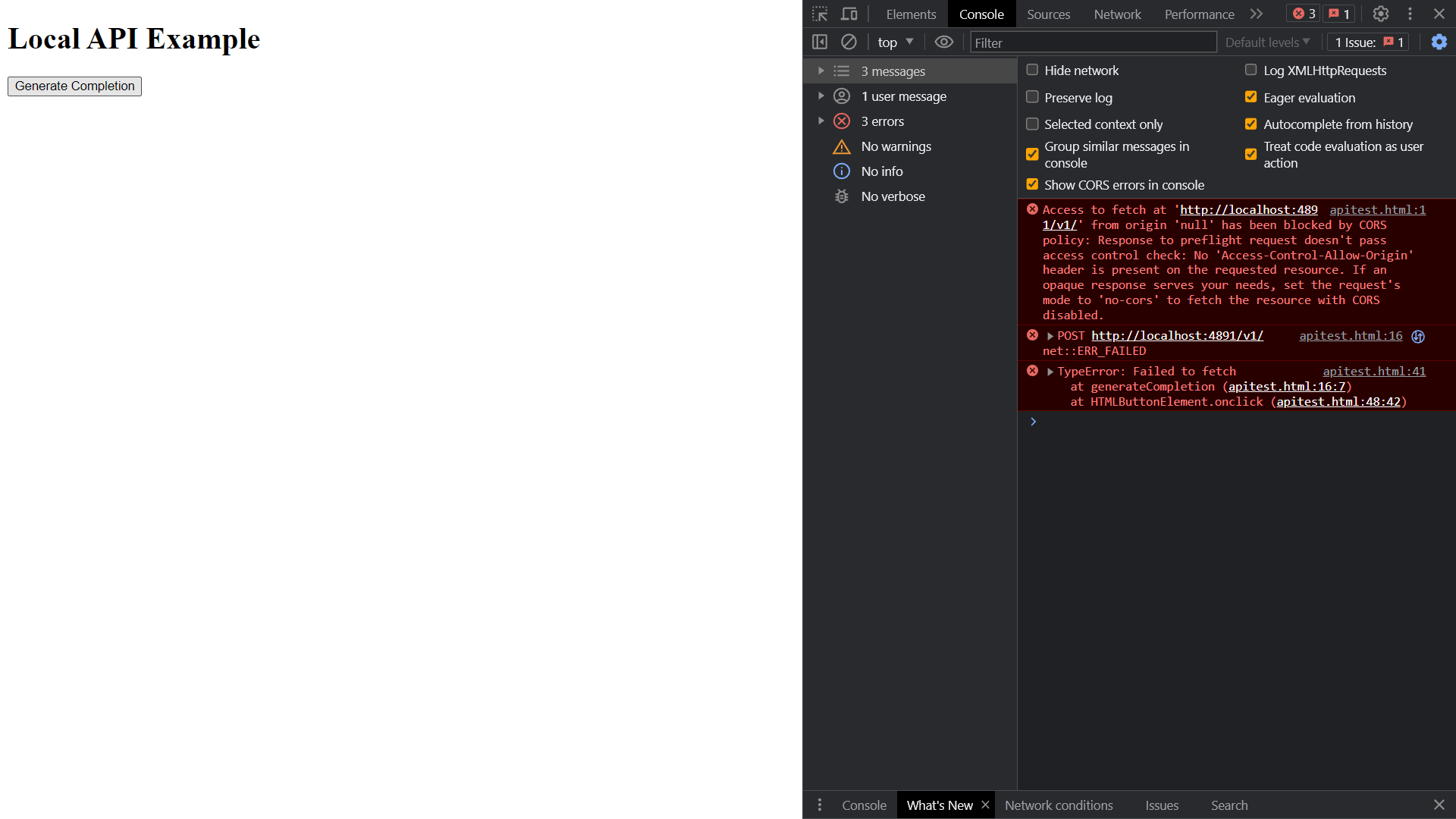 Introduce a button in the UI Settings to enable CORS for the Web Server Mode of GPT4ALL UI ...