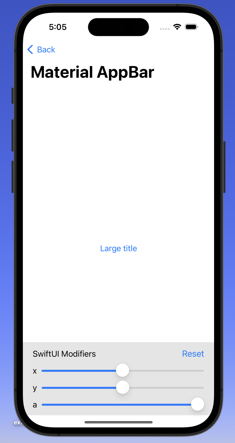 CupertinoTextThemeData().largeNavTitleTextStyle has spacing that's different than SwiftUI ...