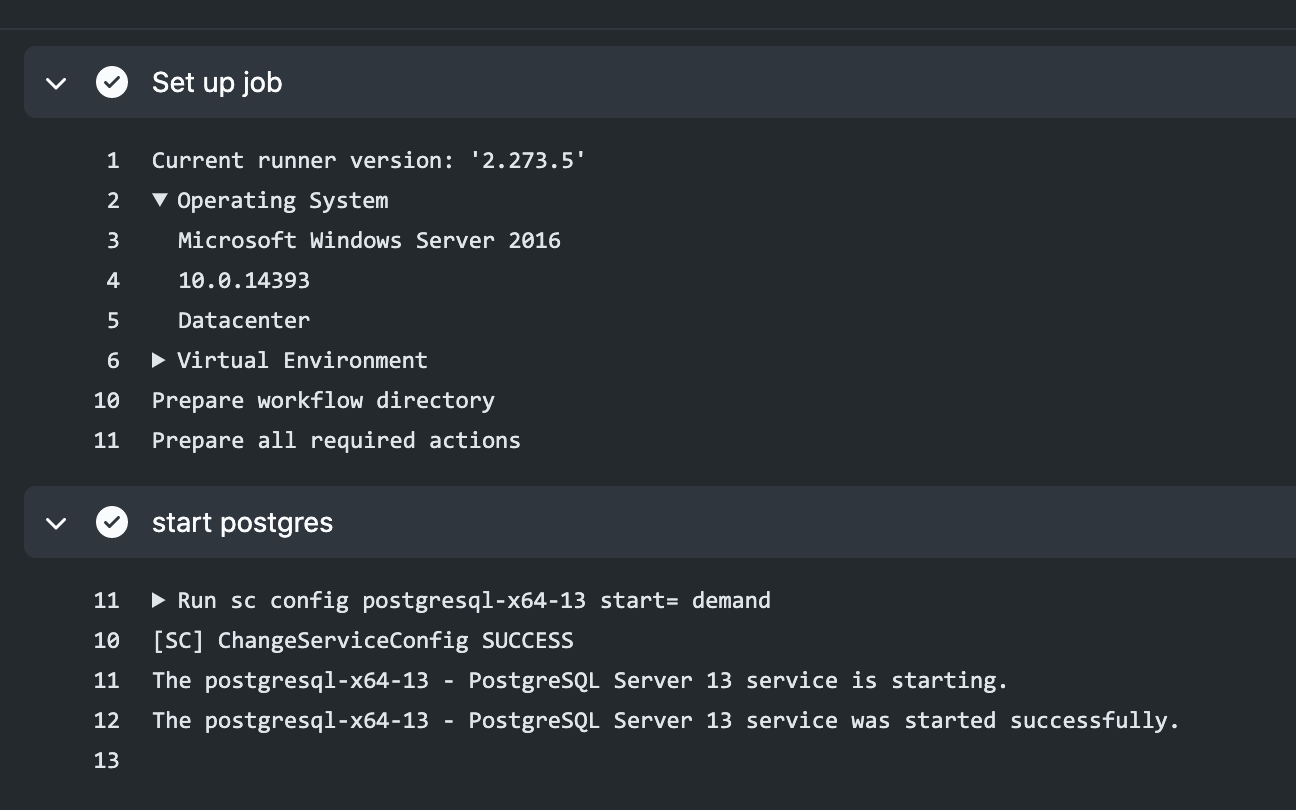 windows-2016 has postgres 13 but documentation says postgres 12 · Issue #1859 · actions/runner ...