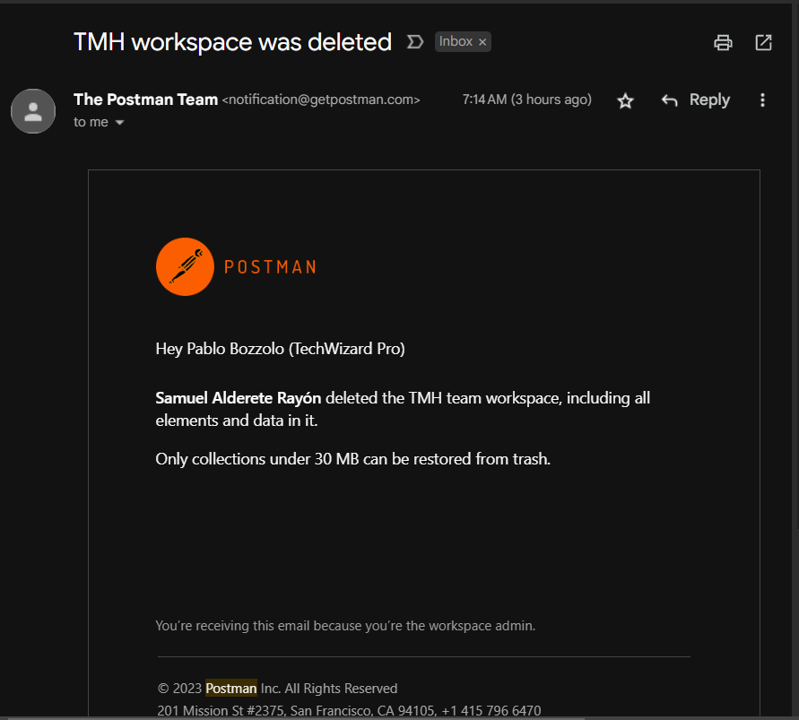 Several workspaces were deleted by someone who has limited access to one of them. · Issue #12468 ...