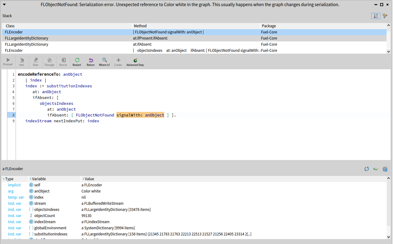Cannot fuel-out a stack trace when "Welcome to Pharo 11" window is open · Issue #13788 · pharo ...