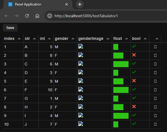 some problems with columns formatted with icons in tabulator widgets · Issue #5049 · holoviz ...