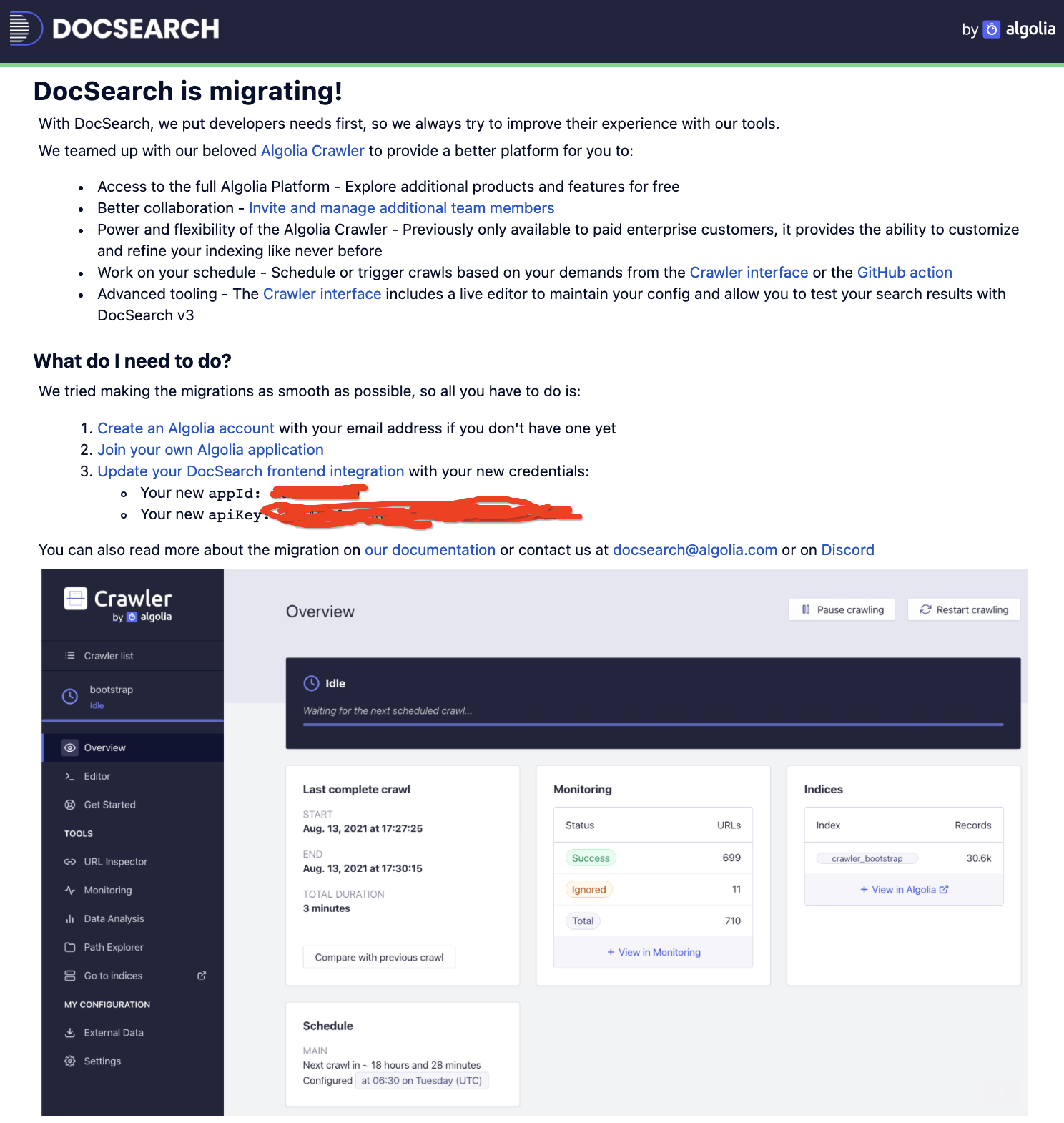 Do we need to update Algolia configurations? · Issue #5867 · facebook/docusaurus · GitHub