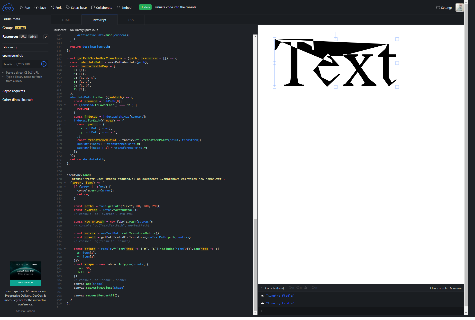 toSVG() font outlines · Issue #100 · fabricjs/fabric.js · GitHub