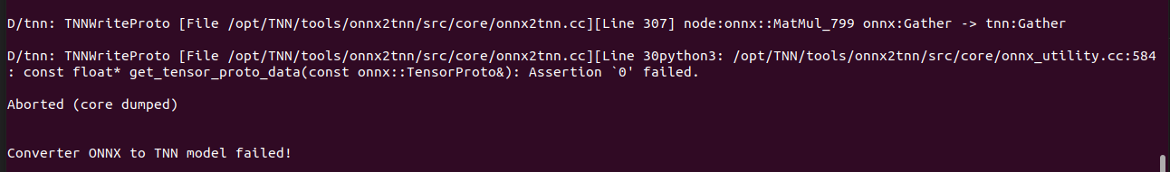 onnx转TNN的过程中model_check没过 · Issue #1845 · Tencent/TNN · GitHub