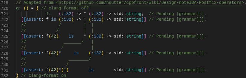 Rfc How To Highlight Cpp2 · Issue 459 · Hsuttercppfront · Github 0169