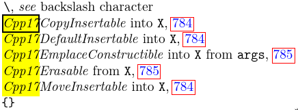 Inconsistent indexing of Cpp17 requirements · Issue #3547 · cplusplus/draft · GitHub