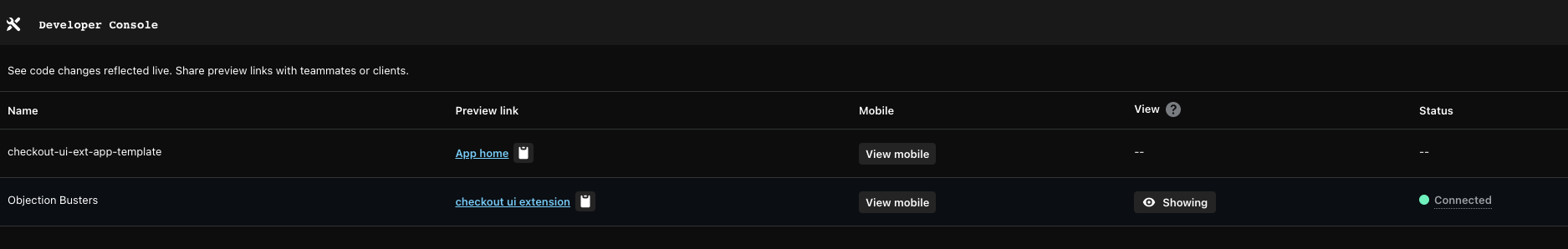 Local Checkout Preview failing to load · Issue #820 · Shopify/ui-extensions · GitHub