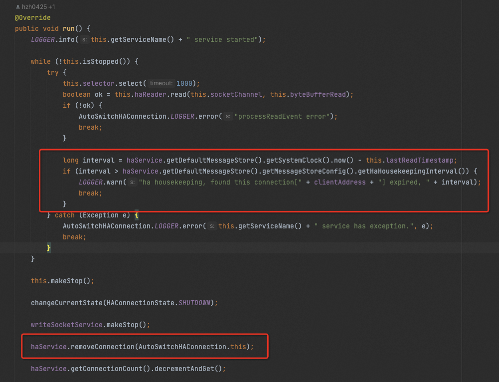 The HA's confirmOffset calculation may be incorrect when the network is ...