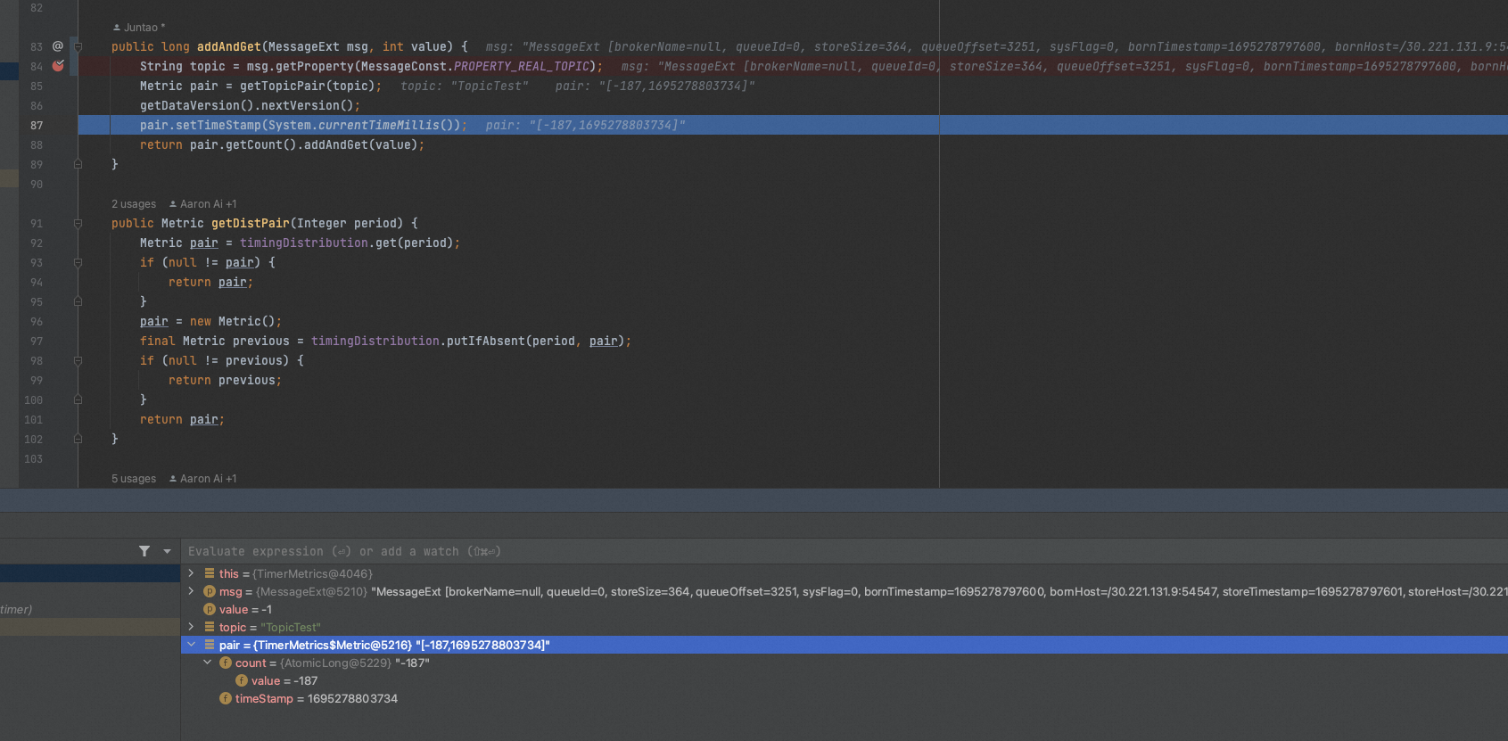 [Bug] The metrics of timerMessage are inaccurate and may even be negative. · Issue #7381 ...
