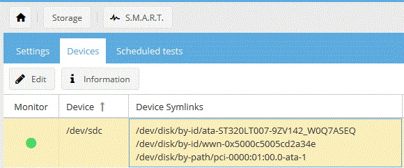Feature Request: Web UI add /dev/disk/by-label to Storage/SMART/Devices/Device Symlinks OMV5 ...