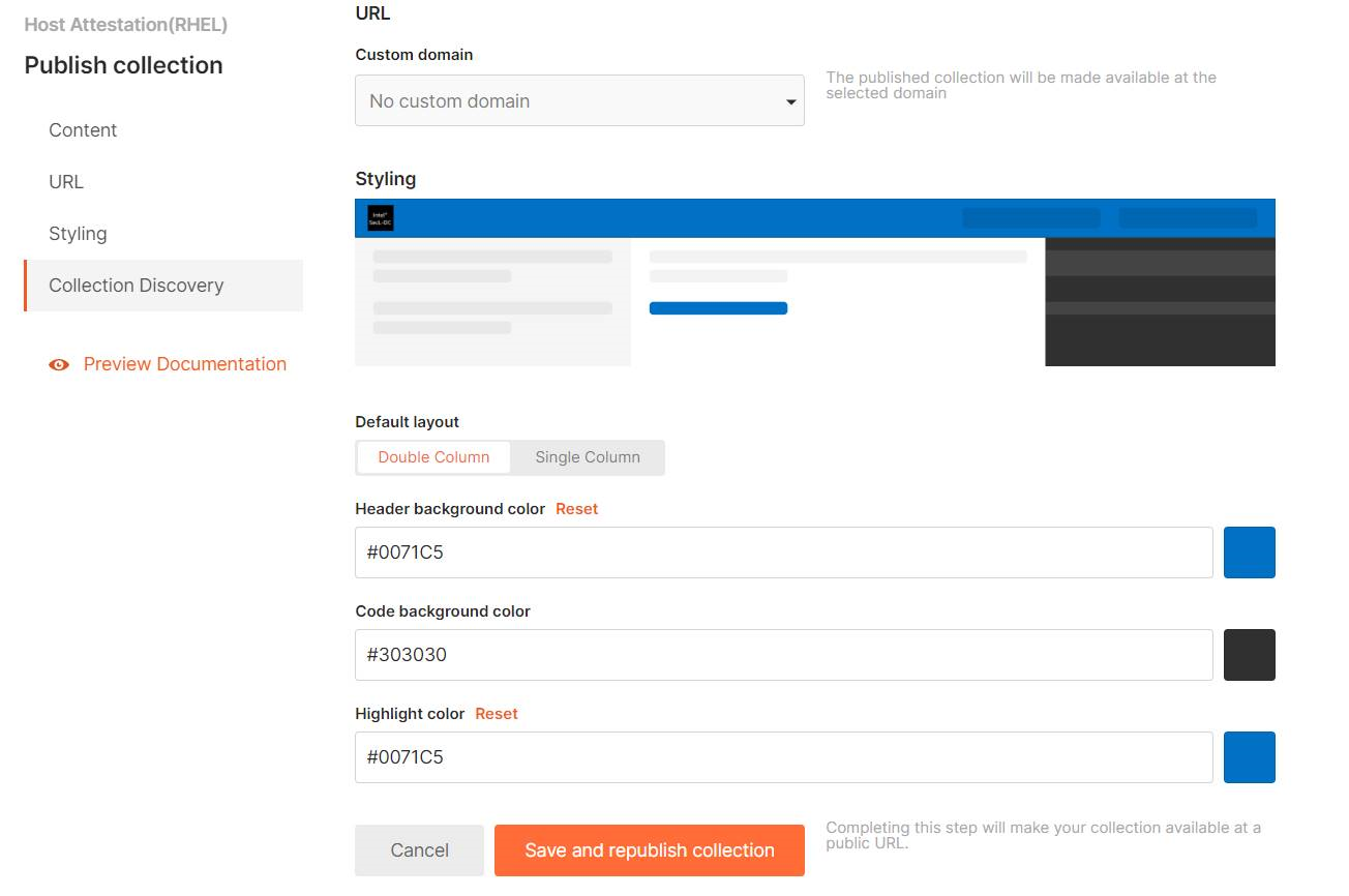Unable to publish to API network or as an API template via publish docs options for collections ...