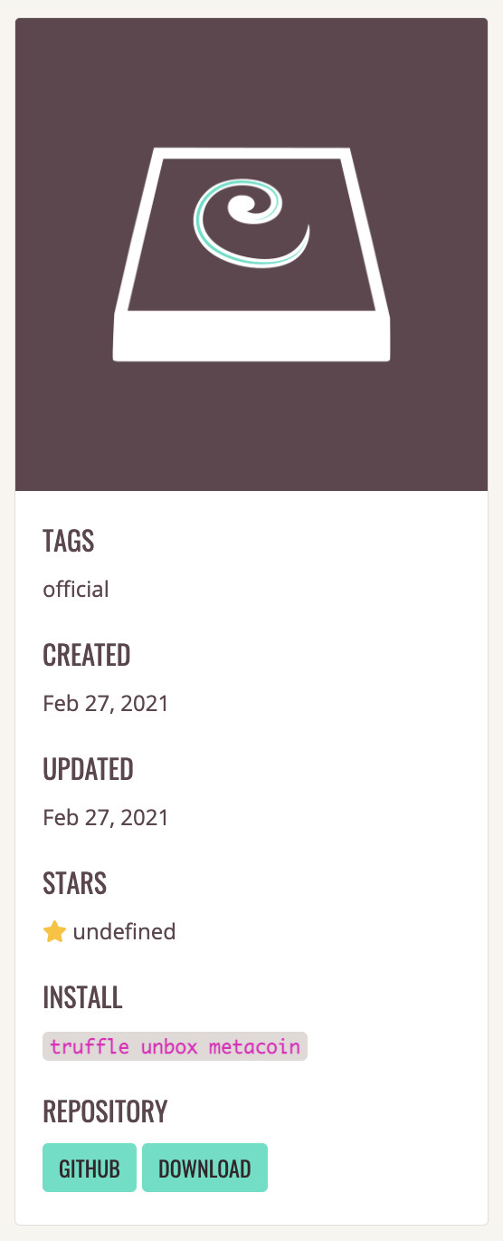 Link Githubs For Truffle Boxes · Issue 1215 · Trufflesuite · Github