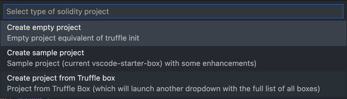 Spurious closing bracket on "Create sample project" entry when creating a new project · Issue ...