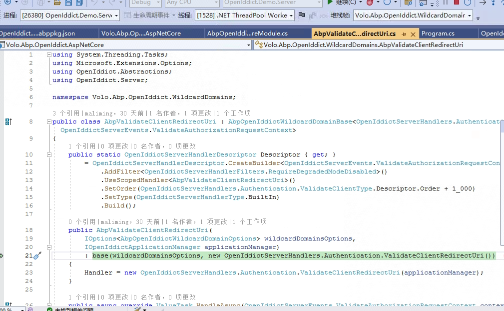 An exception was thrown using domain name multi-tenant resolution · Issue #16341 · abpframework ...