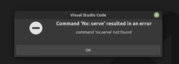 Could Not Run Nx Server From Command Panel Since Nx Console Version 18 Updates In Vs Code