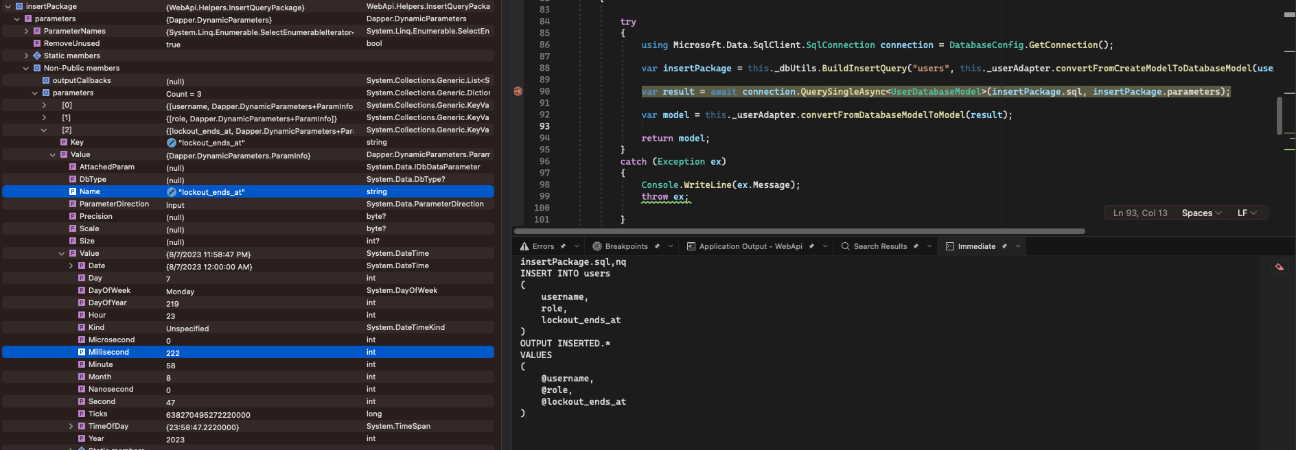 Microsoft.Data.SqlClient.SqlConnection is converting DateTime objects to datetime2 columns ...