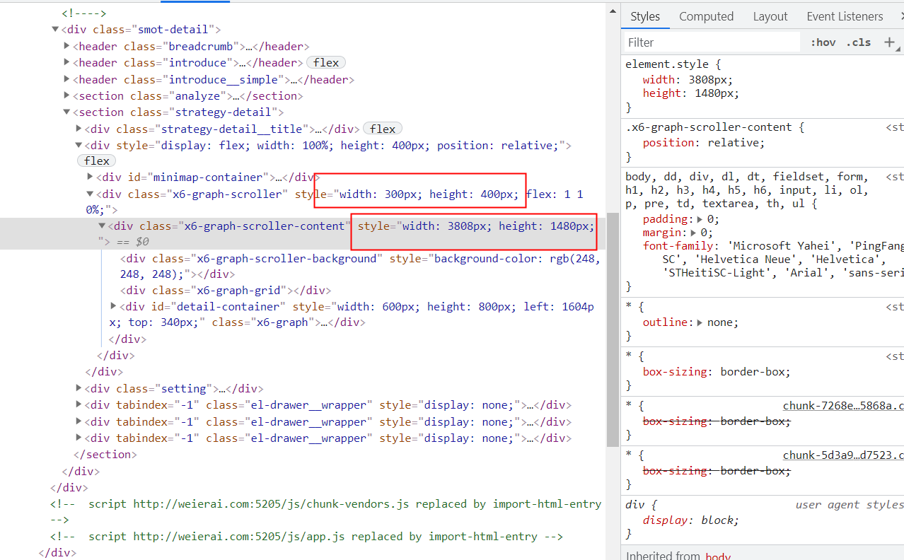 开启Scroller功能，滚动的宽度和高度莫名奇妙增加好几倍 · Issue #1249 · antvis/X6 · GitHub