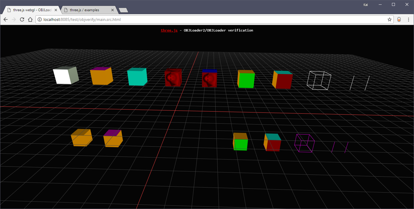 Objloader Mtlloader Not Displayed Correctly Multimaterial In One Mtl