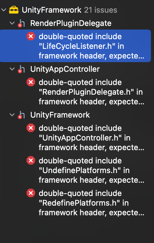 Errors: Double Quote Included iOS Swift Integration · Issue #85 · Unity-Technologies/uaal ...