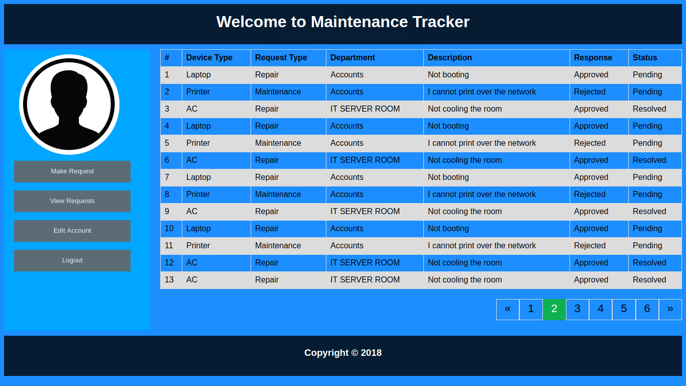 GitHub - PaulKitonyi/Maintenance-Tracker