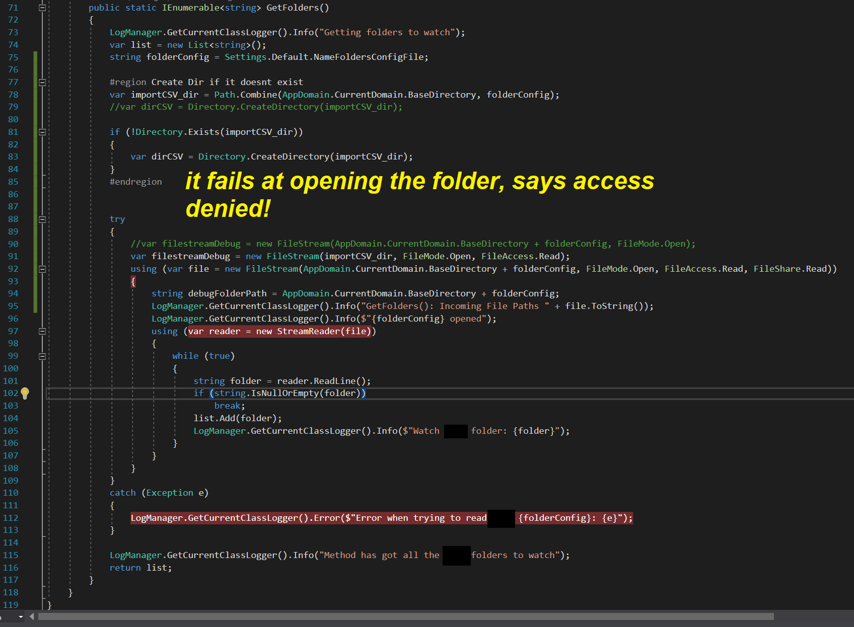 Access Denied when trying to access the path · Issue #9 · gus-sosa/FileWatcher · GitHub