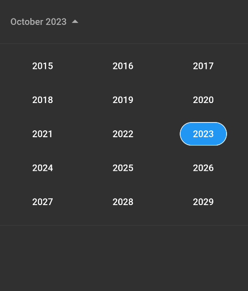 Feature - CalendarDatePicker theme for disabled years selection · Issue ... Feature - CalendarDatePicker theme for disabled years selection · Issue ...