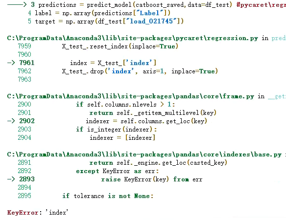 Regression “predict Model” Error · Issue 624 · Pycaret Pycaret · Github