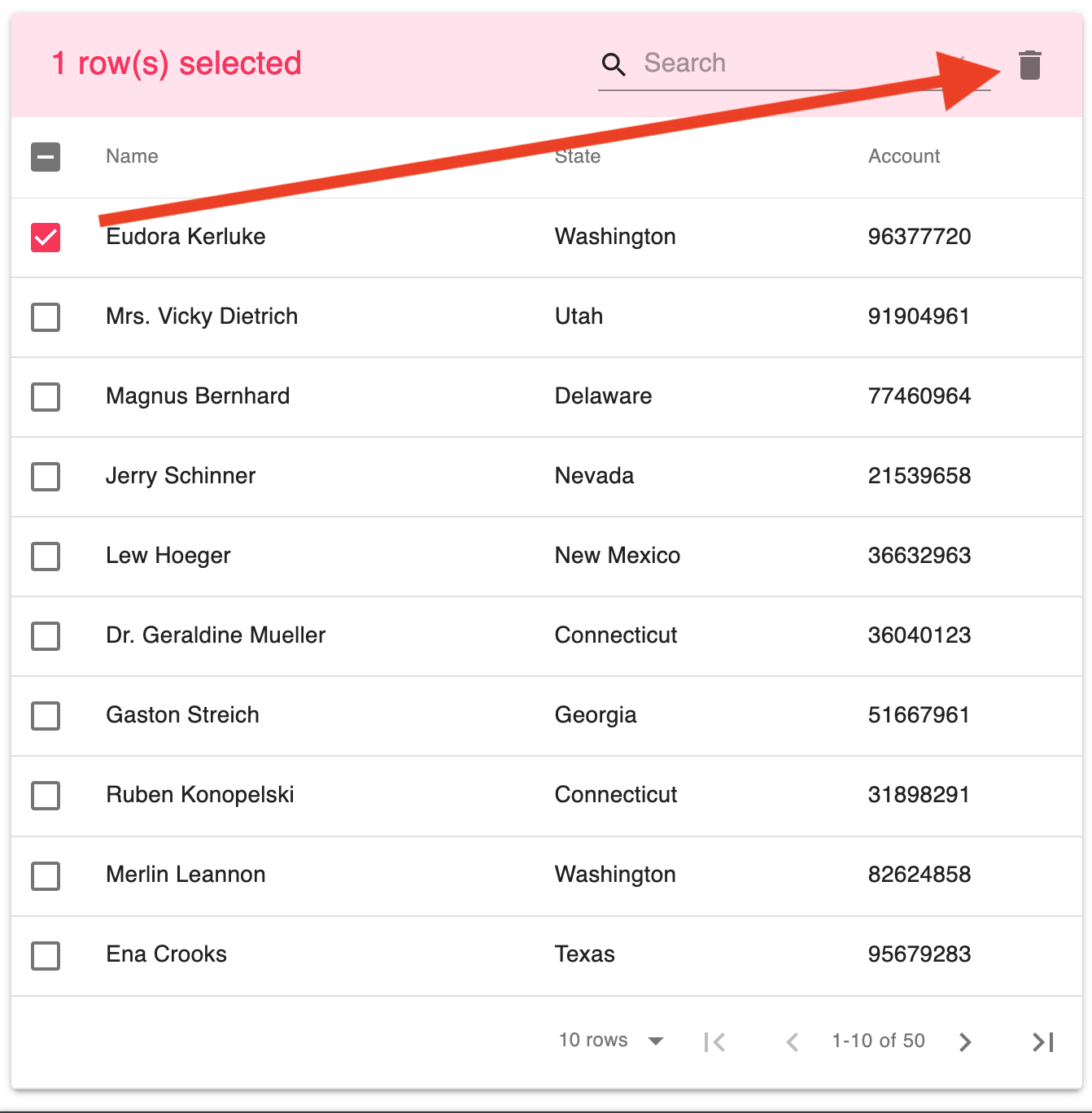 Delete Multiple Rows At Once Table Rendering Old Data Plus New Data 