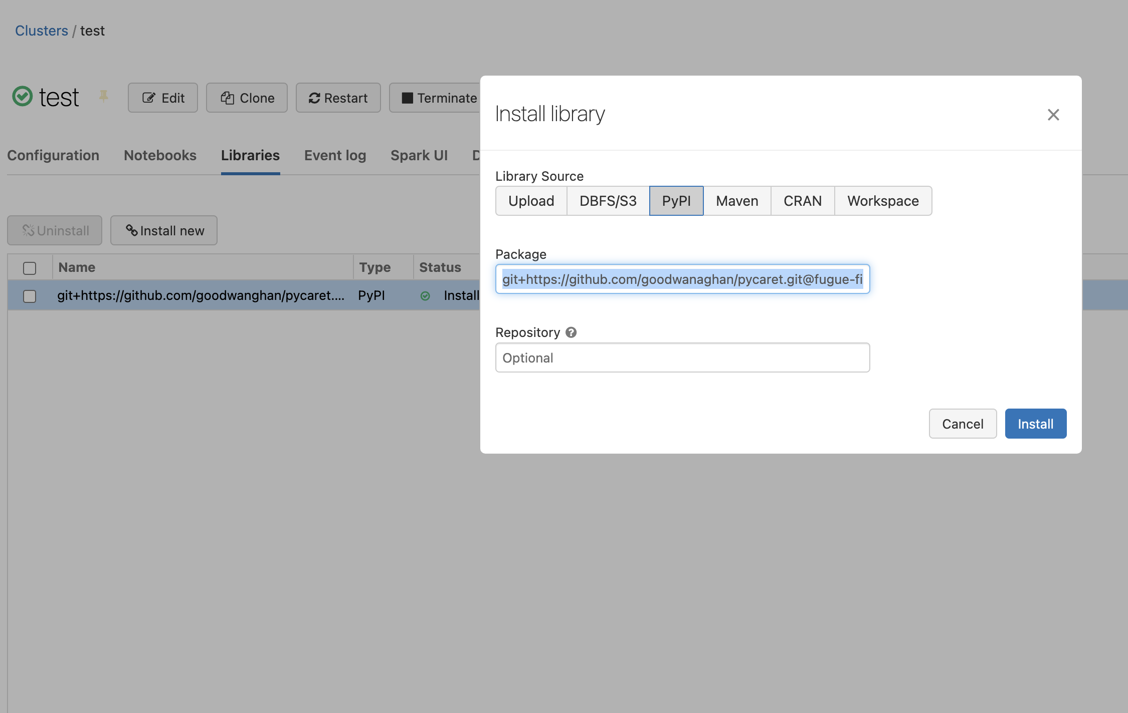 [BUG]: FugueBackend with spark backend · Issue #2322 · pycaret/pycaret · GitHub
