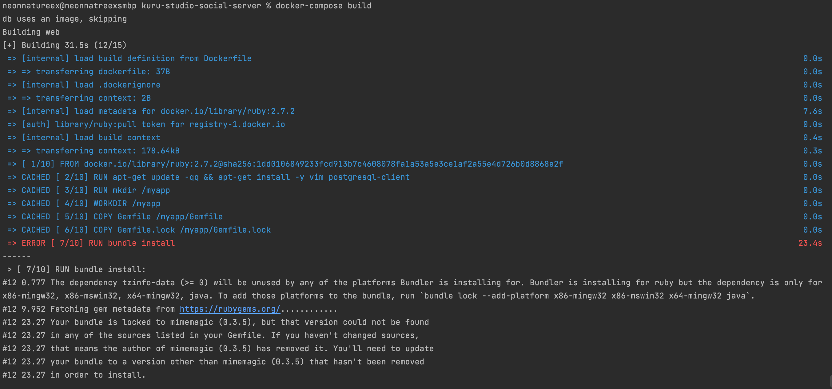 Problem with mimemagic on setting up the server · Issue #8 · kuru-studio/kuru-studio-social ...