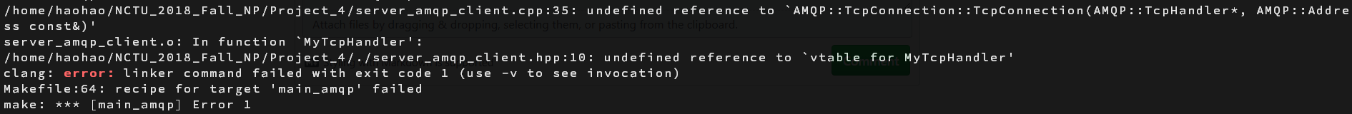undefined reference to AMQP::Channel::Channel(AMQP::Connection*) · Issue #267 ...