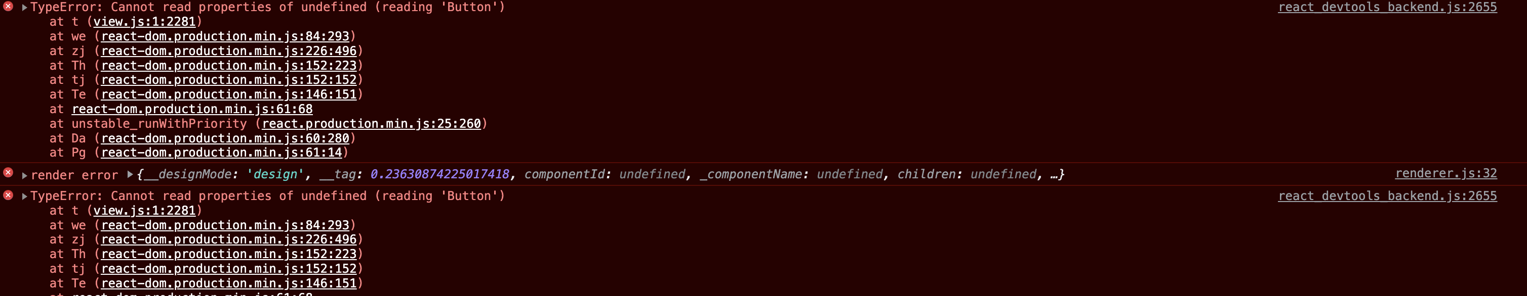 按照官网例子的流程，使用npm init @aliac/element my-material创建的例子，在运行时控制台报错，求解 · Issue #1656 · alibaba ...