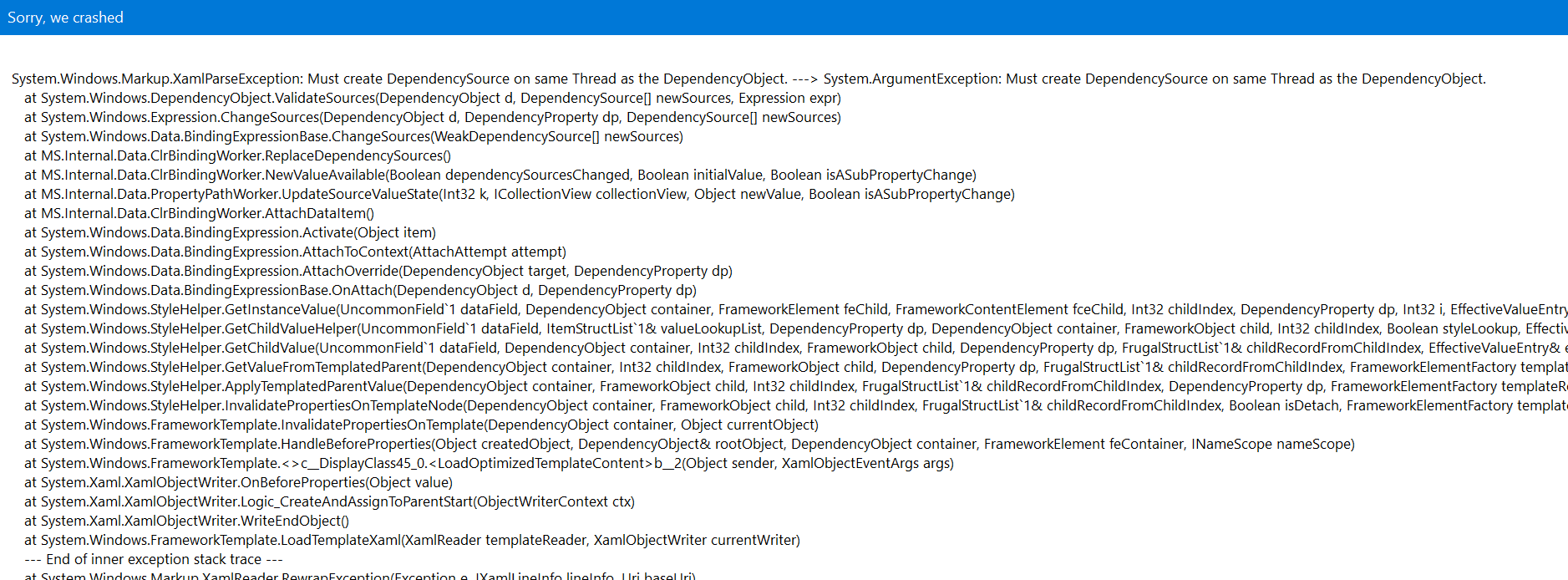 Must Create DependencySource on same Thread · Issue #2299 · icsharpcode/ILSpy · GitHub