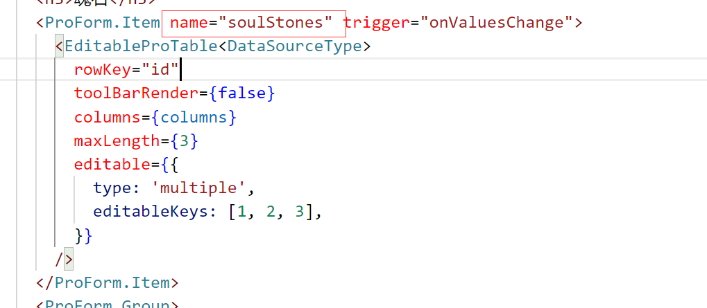 🐛[BUG] ProForm.Item 使用 EditableProTable 时， name属性导致控制台输出warning 型error · Issue #2271 · ant ...