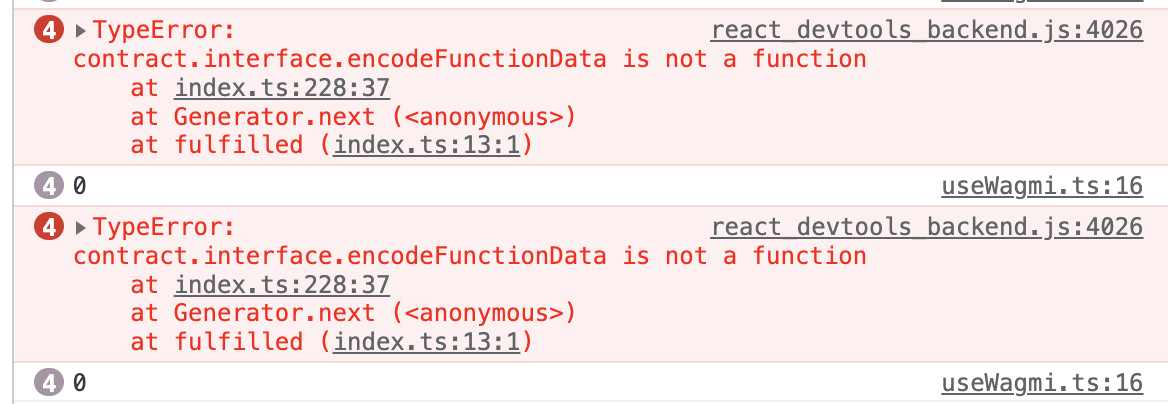 Bug Useing Dynamic Args With `usecontractread` Occurred Some Error · Issue 729 · Wevmwagmi 