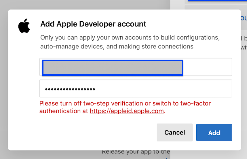 Not able to add Apple Developer Account · Issue #482 · MicrosoftDocs/appcenter-docs · GitHub