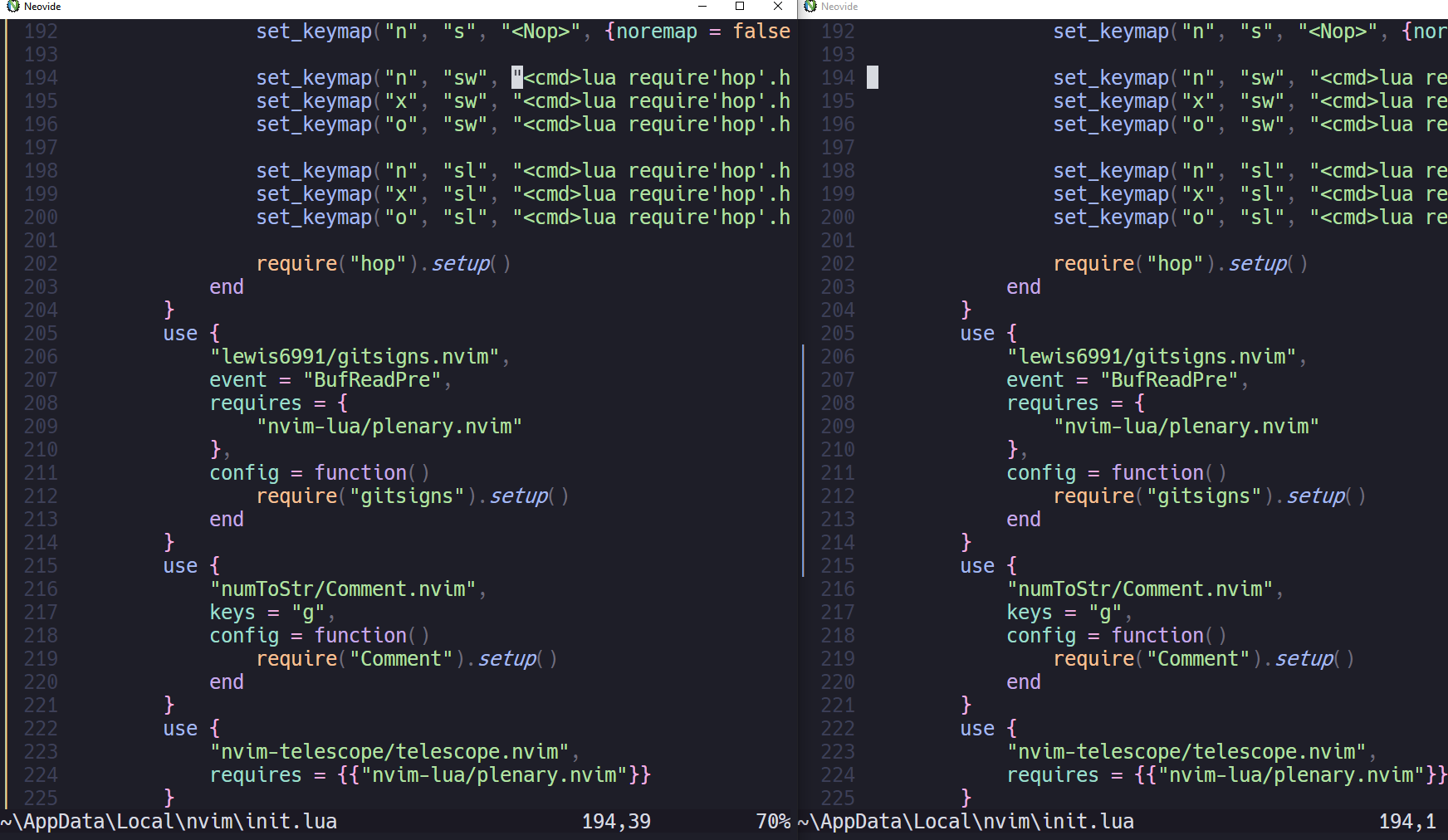 Alls files getting note as changed · Issue #399 · lewis6991/gitsigns.nvim · GitHub