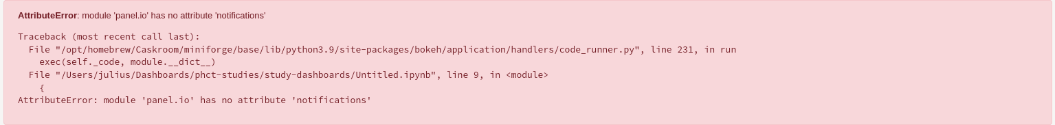 panel.io has no attribute notifications · Issue #3516 · holoviz/panel · GitHub