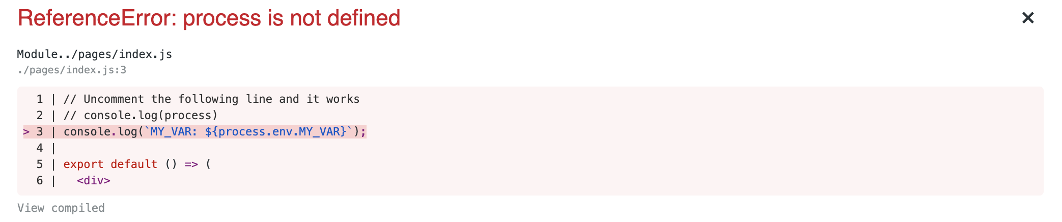 Strange error in the browser when using webpack.DefinePlugin · Issue #8509 · vercel/next.js · GitHub