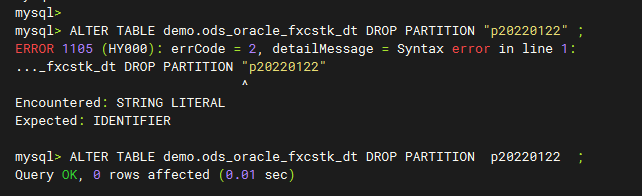 Feature 分区操作时名称支持引号 · Issue 20439 · Apachedoris · Github 1863